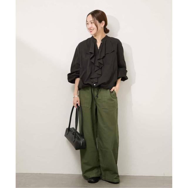 ジャーナルスタンダード（JOURNAL STANDARD）/《WEB限定追加3》ボイルストライプフリルブラウス