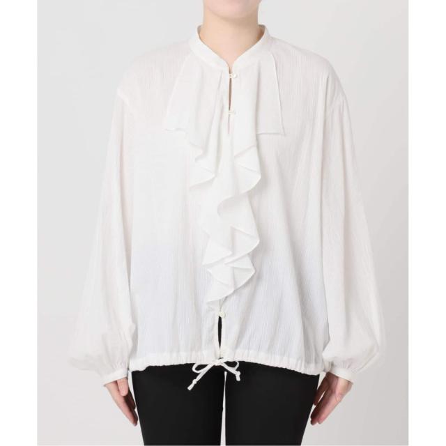 ジャーナルスタンダード（JOURNAL STANDARD）/《WEB限定追加3》ボイルストライプフリルブラウス