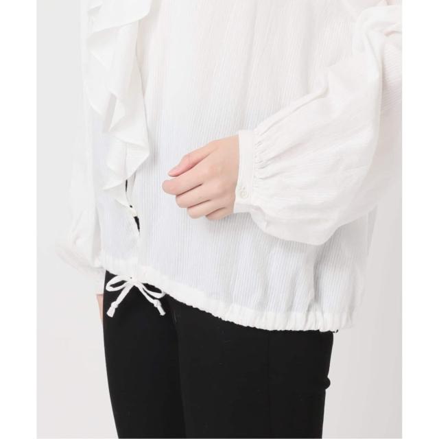 ジャーナルスタンダード（JOURNAL STANDARD）/《WEB限定追加3》ボイルストライプフリルブラウス