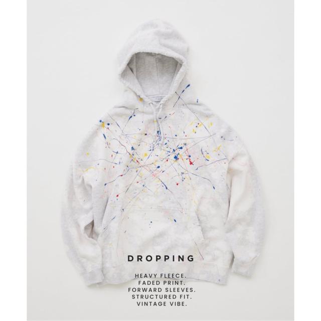 ジャーナルスタンダード（JOURNAL STANDARD）/《予約》ドロッピング ペイント プルオーバー パーカー