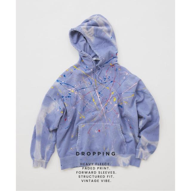ジャーナルスタンダード（JOURNAL STANDARD）/《予約》ドロッピング ペイント プルオーバー パーカー