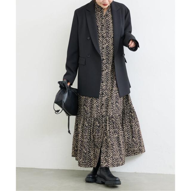 ジャーナルスタンダード（JOURNAL STANDARD）/《WEB限定追加予約》ランダムヘリンボーンプリントワンピース