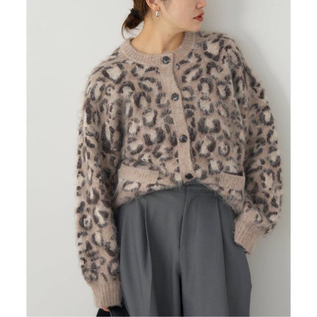 【NEW】ジャーナルスタンダード（JOURNAL STANDARD）/レオパードシャギーニットカーディガン