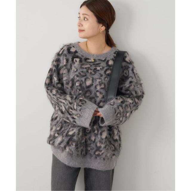 【NEW】ジャーナルスタンダード（JOURNAL STANDARD）/レオパードシャギーニット