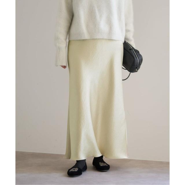 イエナ（IENA）/《WEB・一部店舗限定 追加12》ダブルサテンスカート