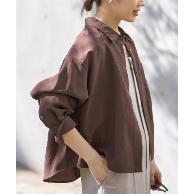 イエナ（IENA）/フィブリルポプリンショートシャツ