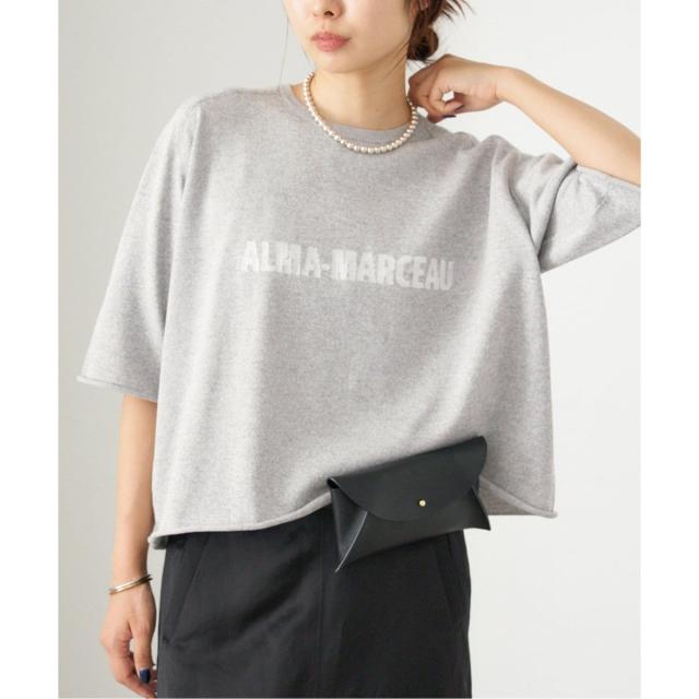 イエナ（IENA）/LEVITAロゴ ハーフスリーブプルオーバー