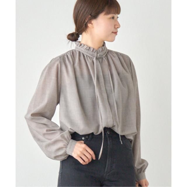 イエナ（IENA）/フリルネックブラウス