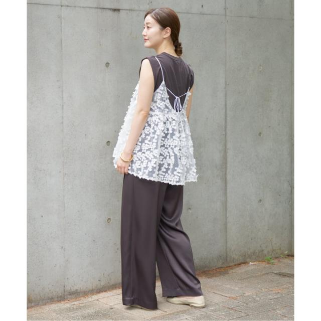 イエナ（IENA）/《WEB限定/追加2》フラワーエンブロイダリー キャミソール