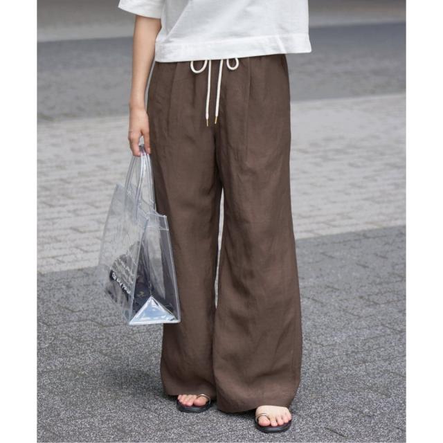 イエナ（IENA）/レーヨンリネンタンブラーイージーパンツ