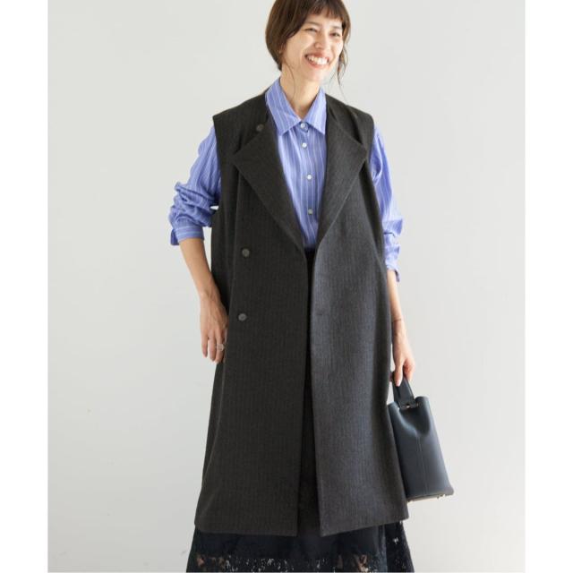 イエナ（IENA）/ヘザーウールロングジレ