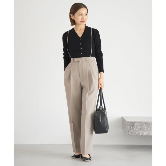 イエナ（IENA）/《追加》イタリア ヤーン RIB Vネックカーディガン