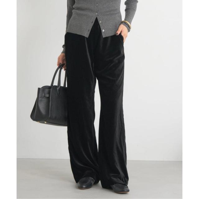 イエナ（IENA）/スカラップドベルベットパンツ