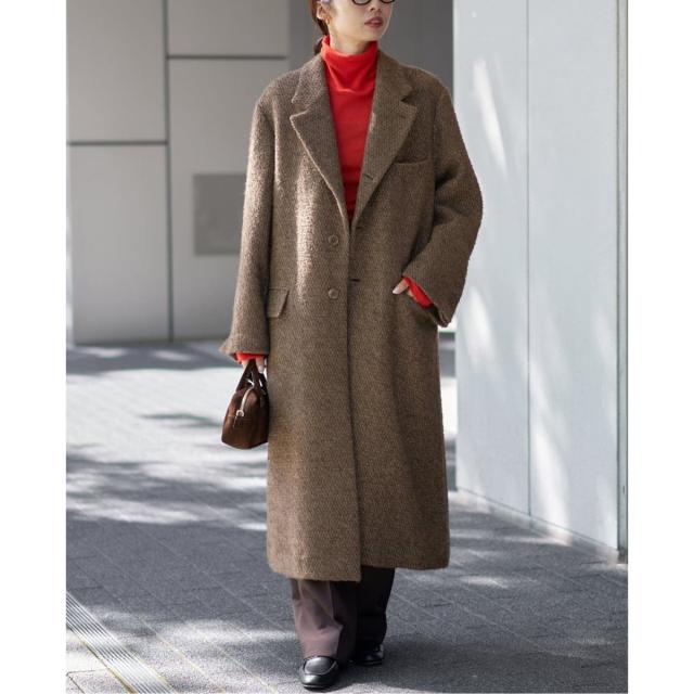 イエナ（IENA）/COUTURE D’ADAM/クチュールドアダム アルパカツイードコート