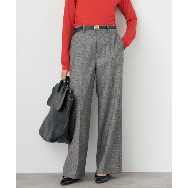 イエナ（IENA）/フランネルワイドストレートパンツ