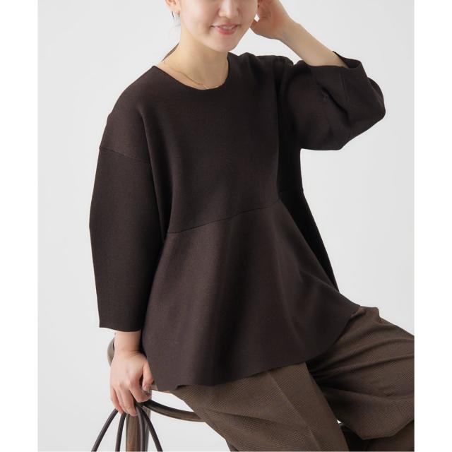 イエナ（IENA）/スムースペプラムプルオーバー