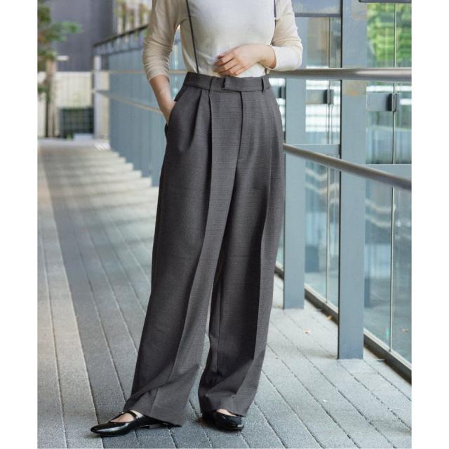 イエナ（IENA）/サスペンダーチェックパンツ