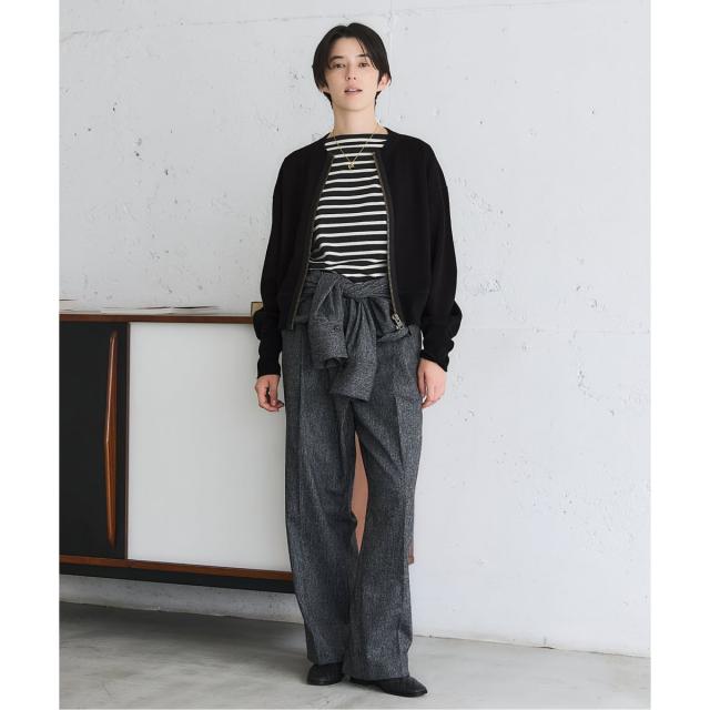 イエナ（IENA）/《追加2》BLACK ジップアップスウェット