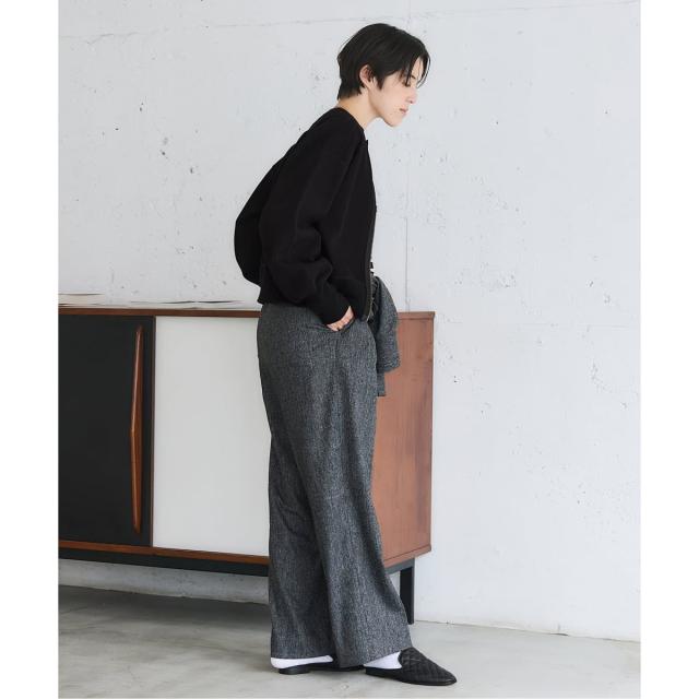 イエナ（IENA）/《追加2》BLACK ジップアップスウェット