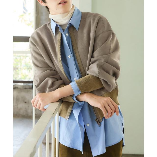 イエナ（IENA）/《追加2》BLACK ジップアップスウェット