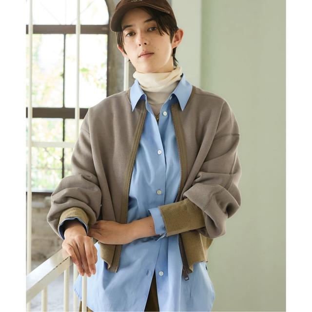 イエナ（IENA）/《追加2》BLACK ジップアップスウェット