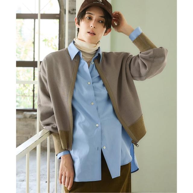 イエナ（IENA）/《追加2》BLACK ジップアップスウェット