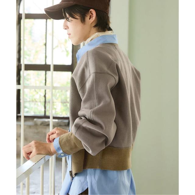 イエナ（IENA）/《追加2》BLACK ジップアップスウェット