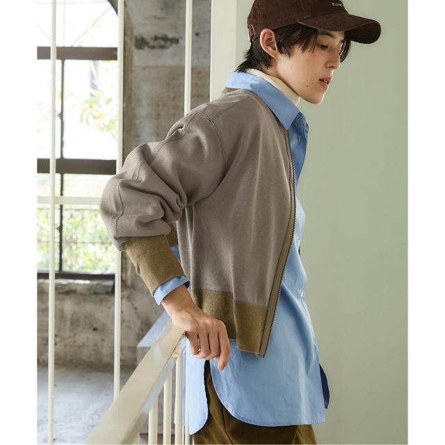 イエナ（IENA）/《追加2》BLACK ジップアップスウェット