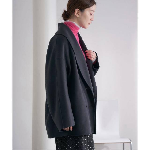 イエナ（IENA）/《追加》Super160 ショールカラーハーフコート