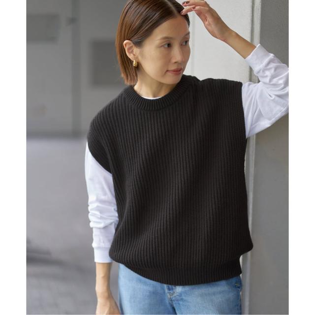 イエナ（IENA）/バルーンコットン畦ベスト