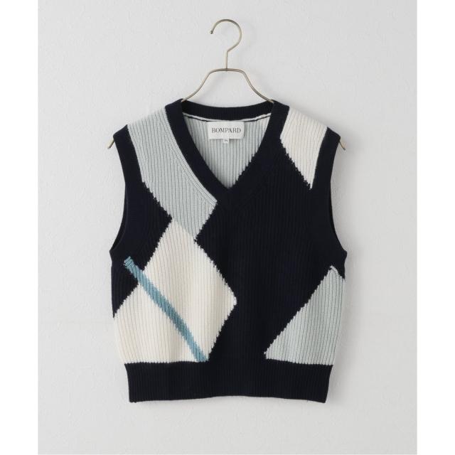 イエナ（IENA）/BOMPARD/ボンパール SLEEVELESS V−NECK SWEATER WITH A ベスト