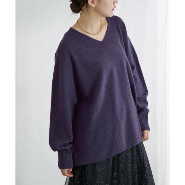 イエナ（IENA）/《追加3》Fineニュージーウール ニュアンス Vプルオーバー