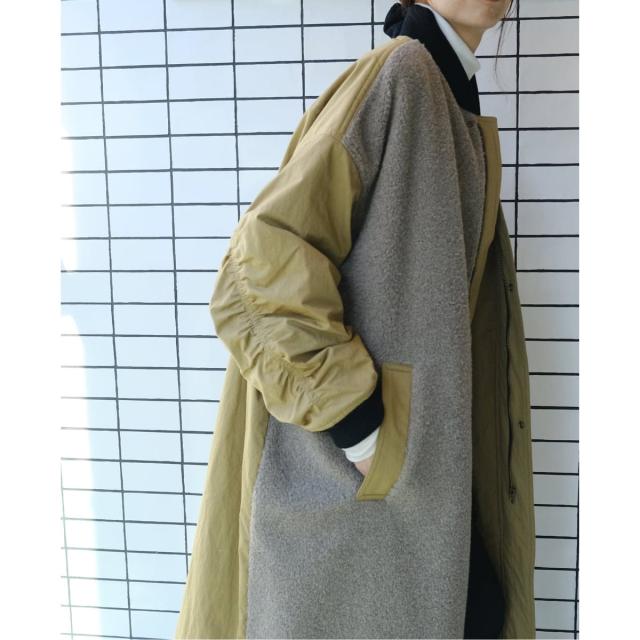 イエナ（IENA）/Maison IENA 別注 Nell/ネル ボアロングコート 252−60271