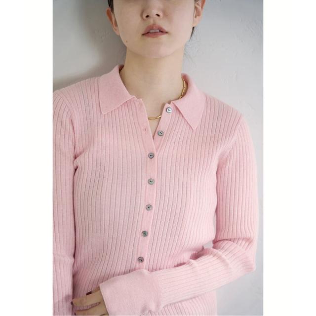 【NEW】イエナ（IENA）/EXメリノリブ ポロ襟カーディガン