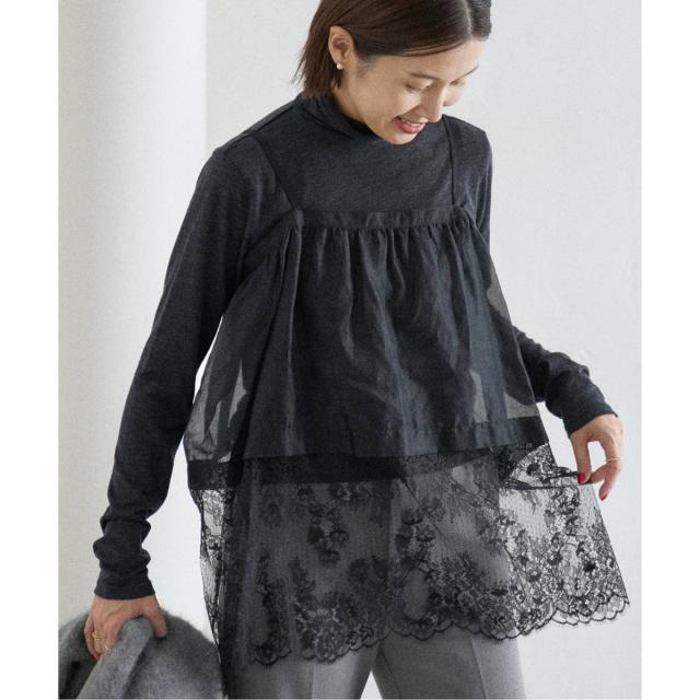 イエナ（IENA）/《追加2予約》Heriter/エリテ リバーレースキャミソール