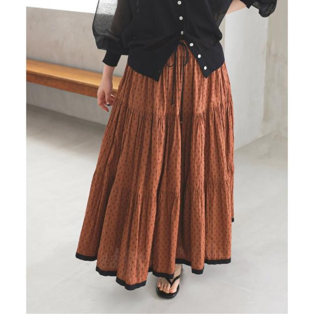 スローブ イエナ（SLOBE IENA）/TCドビーティアードスカート