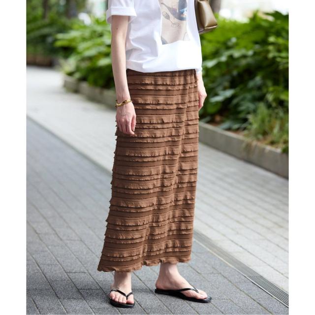 スローブ イエナ（SLOBE IENA）/《追加2》フリルカットソータイトスカート
