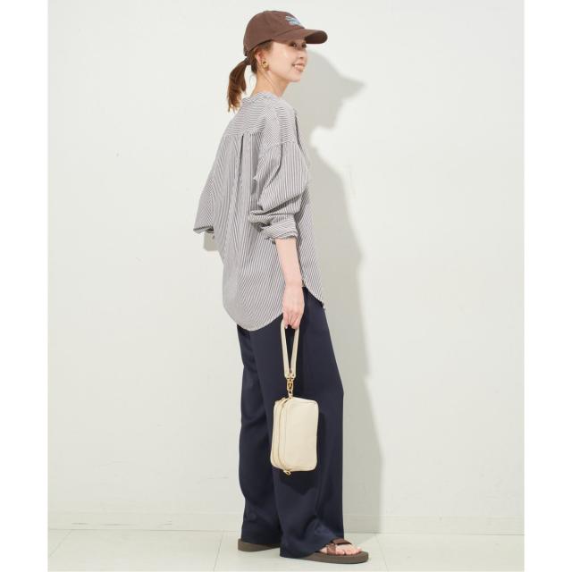 スローブ イエナ（SLOBE IENA）/《追加》 NAVY/ロイヤルネイビー SLOBE別注 バンドカラーシャツ