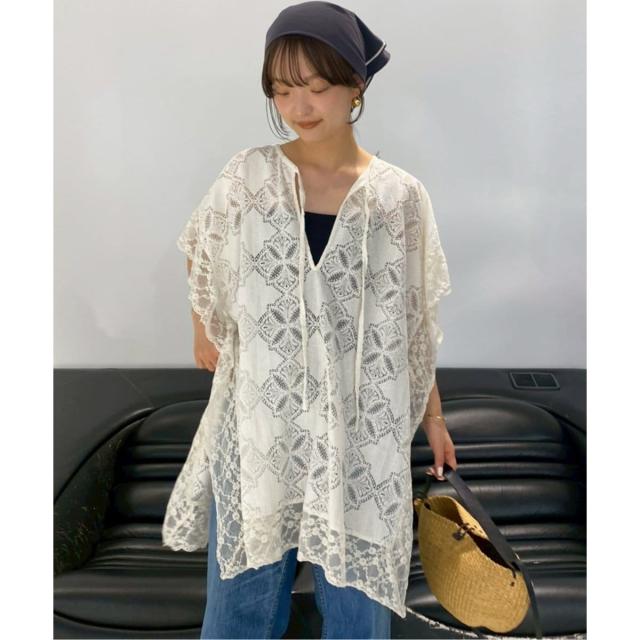 スローブ イエナ（SLOBE IENA）/《追加》provoke/プロヴォーク ポンチョブラウス PV−030061