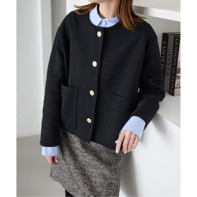 スローブ イエナ（SLOBE IENA）/《一部WEB・店舗限定カラーあり》ダブルフェイスニットジャケット