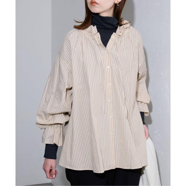 スローブ イエナ（SLOBE IENA）/《一部WEB・店舗限定カラーあり》タイプライターフリルカラーブラウス