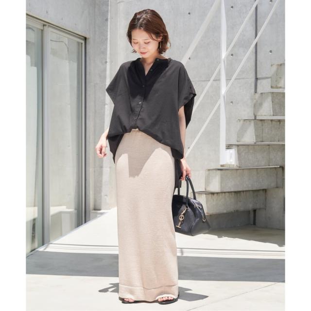 スローブ イエナ（SLOBE IENA）/《WEB・一部店舗限定/追加》レーヨンボイルバンドカラーブラウス