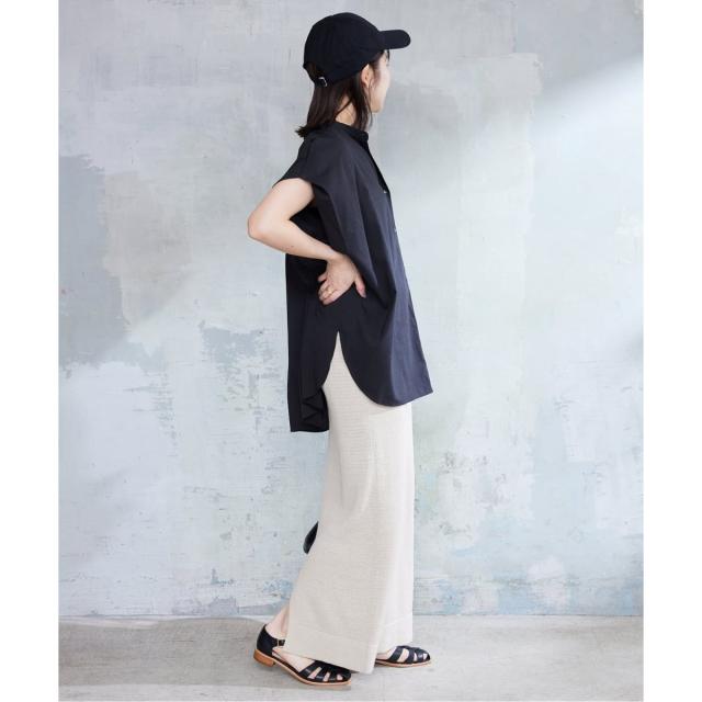 スローブ イエナ（SLOBE IENA）/《WEB・一部店舗限定/追加》レーヨンボイルバンドカラーブラウス