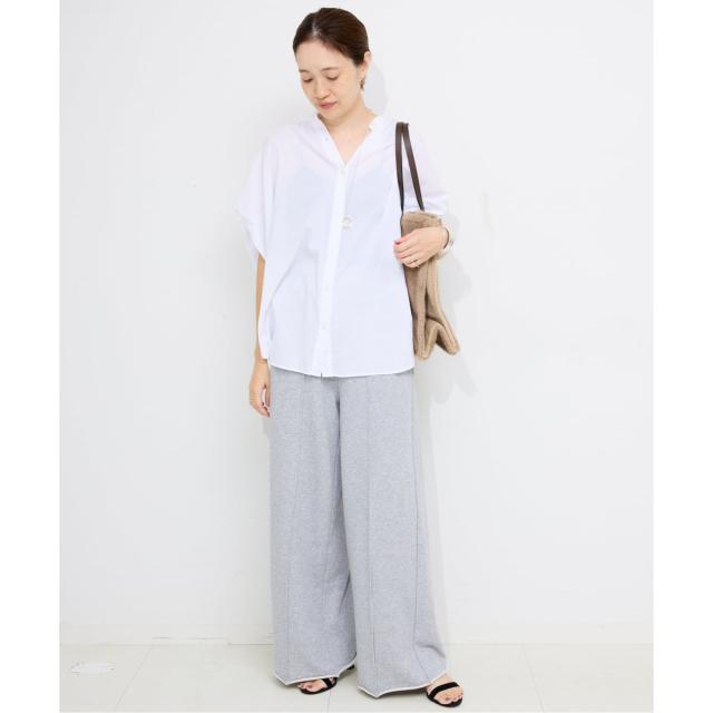 スローブ イエナ（SLOBE IENA）/《WEB・一部店舗限定/追加》レーヨンボイルバンドカラーブラウス