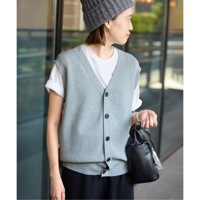 スローブ イエナ（SLOBE IENA）/《WEB限定/追加》総針Vネック ニットベスト