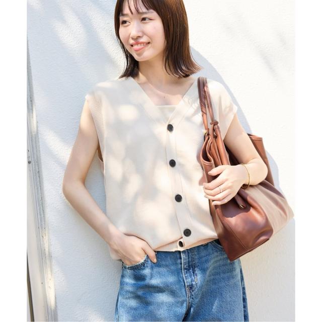 スローブ イエナ（SLOBE IENA）/《WEB限定/追加》総針Vネック ニットベスト