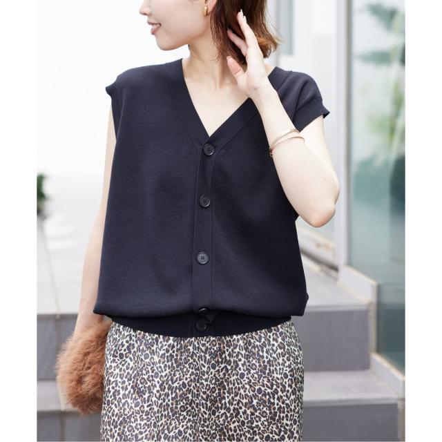 スローブ イエナ（SLOBE IENA）/《WEB限定/追加》総針Vネック ニットベスト