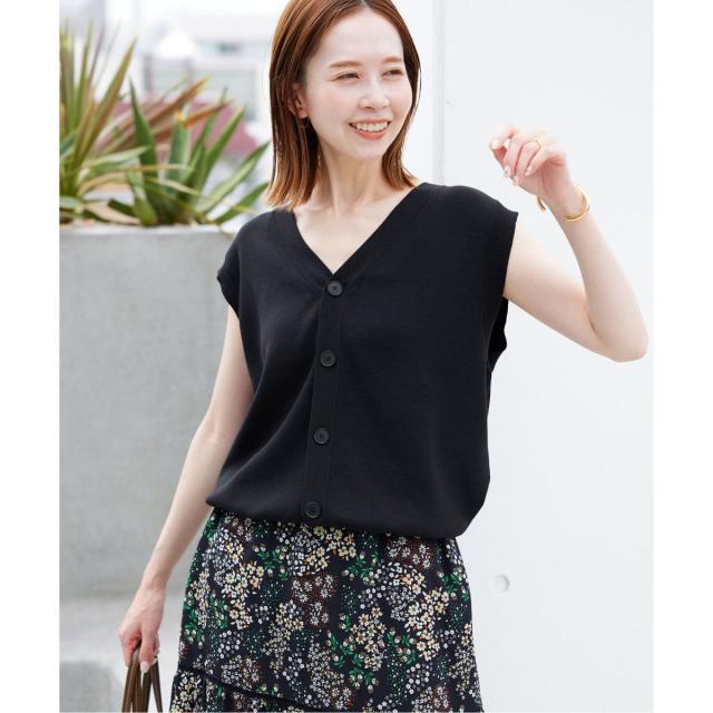 スローブ イエナ（SLOBE IENA）/《WEB限定/追加》総針Vネック ニットベスト