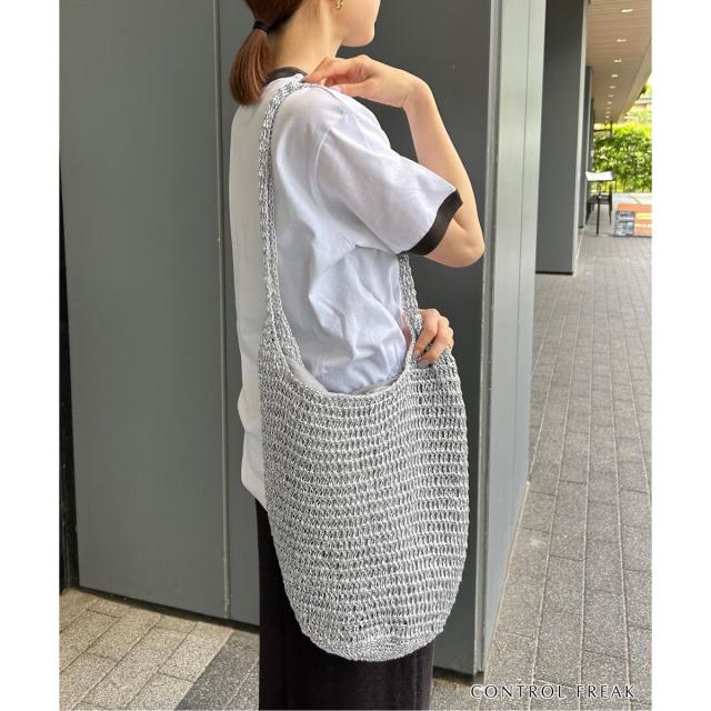 スローブ イエナ（SLOBE IENA）/CONTROL FREAK メタリックペーパークロッシェバッグ 244−121506