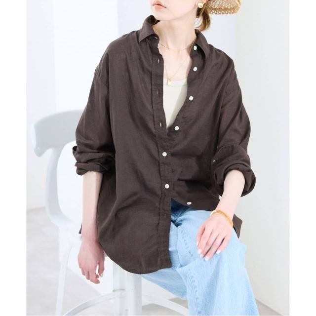 スローブ イエナ（SLOBE IENA）/《追加2》リネンコットンレギュラーシャツ